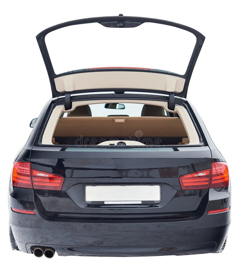 Open trunk of modern car stock image. Image of full - 111157559