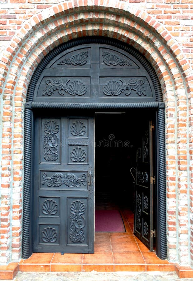 A half opened door stock image. Image of mystery, darkness - 24253727