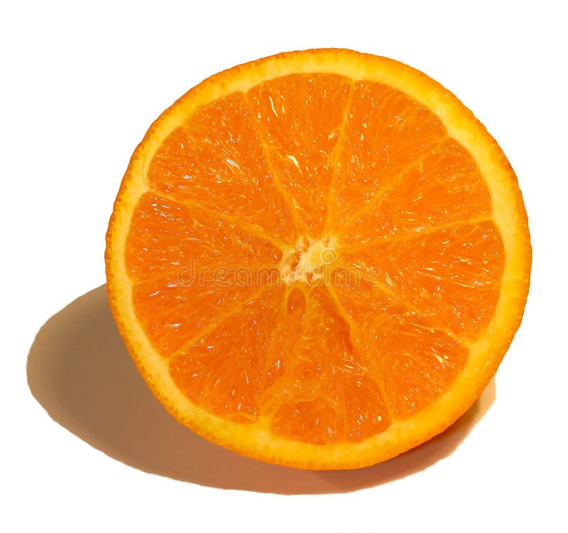 Half an orange stock image. Image of delicious, segment - 33551