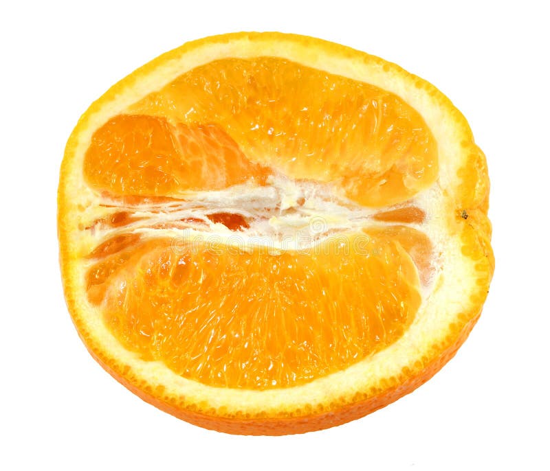 Half an orange stock image. Image of skin, lobule, orange - 18373601