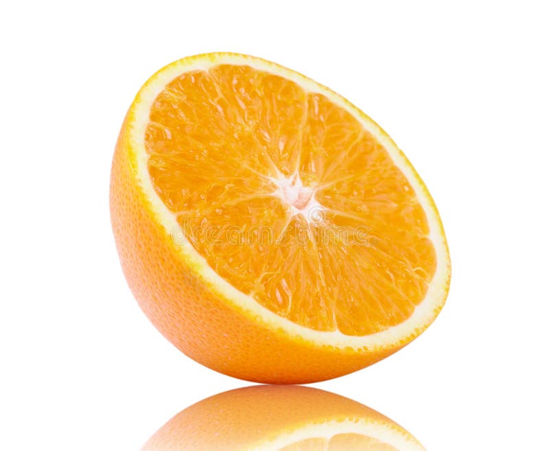 The Orange and Cut Half-and-half. Stock Image - Image of rich, sweet ...