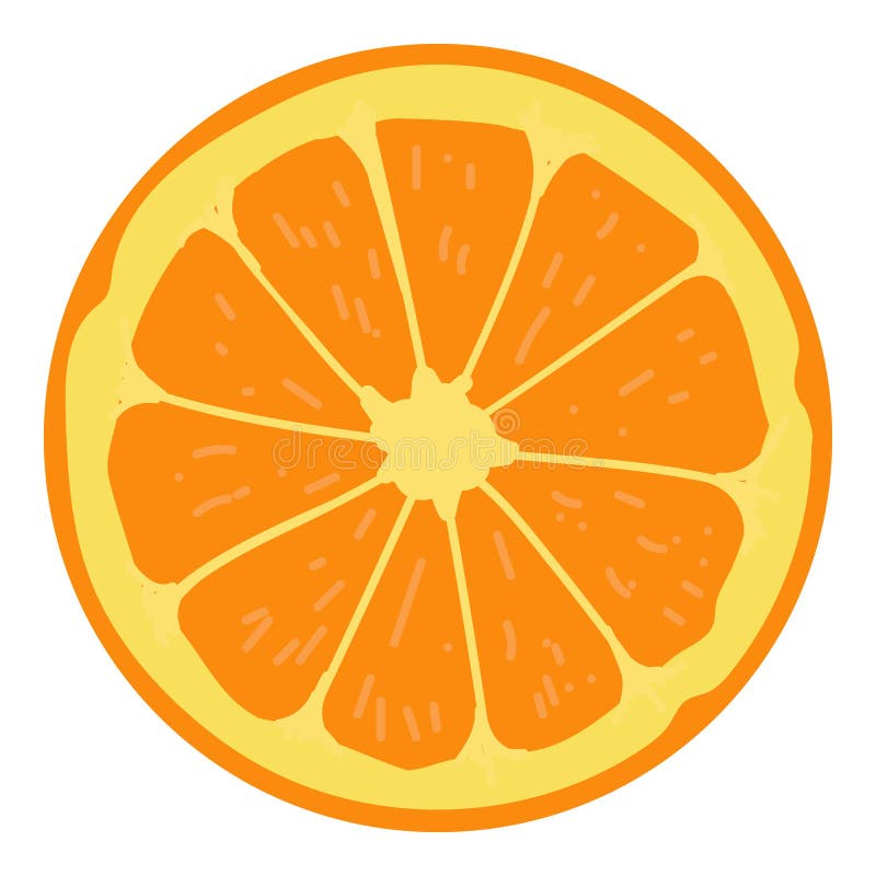 Half Orange Icon Cartoon Vector. Fruit for Mulled Wine Stock Vector ...