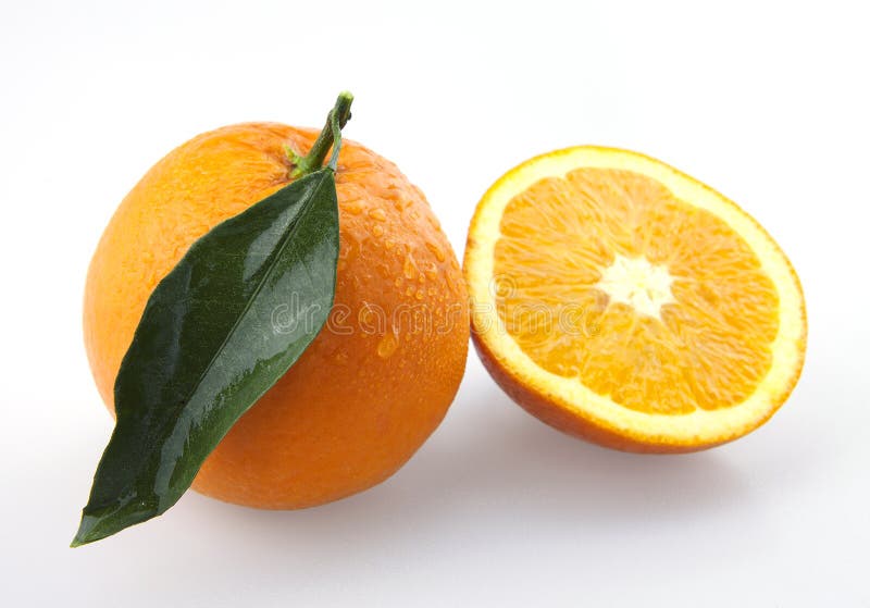 Half Orange and Orange stock image. Image of eating, slice - 65002799