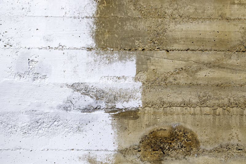 Half painted wall stock image. Image of textured, concrete - 215763885