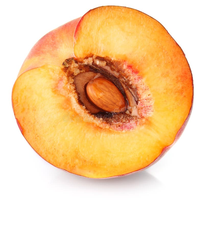 Half peach stock image. Image of vegetarian, round, fresh - 1221167