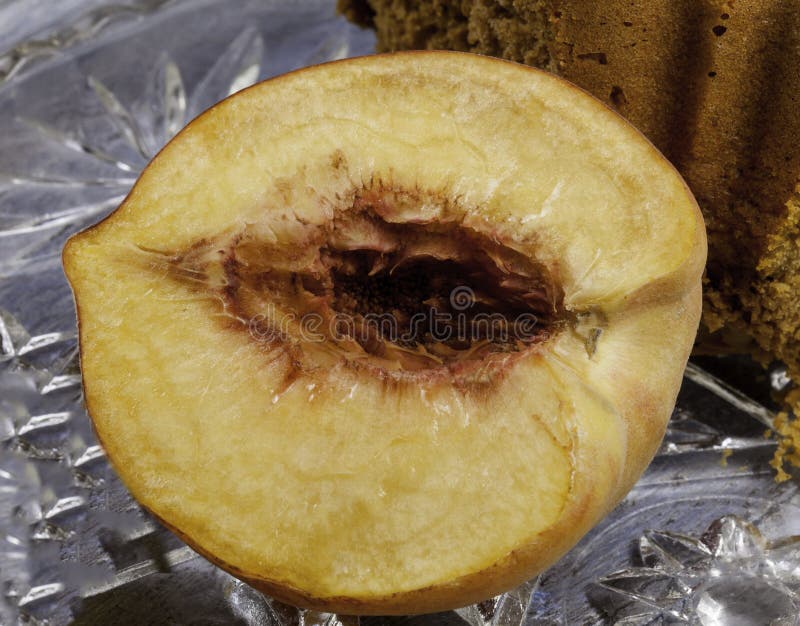 Half Peach stock image. Image of cake, tasty, food, ripe - 29683111
