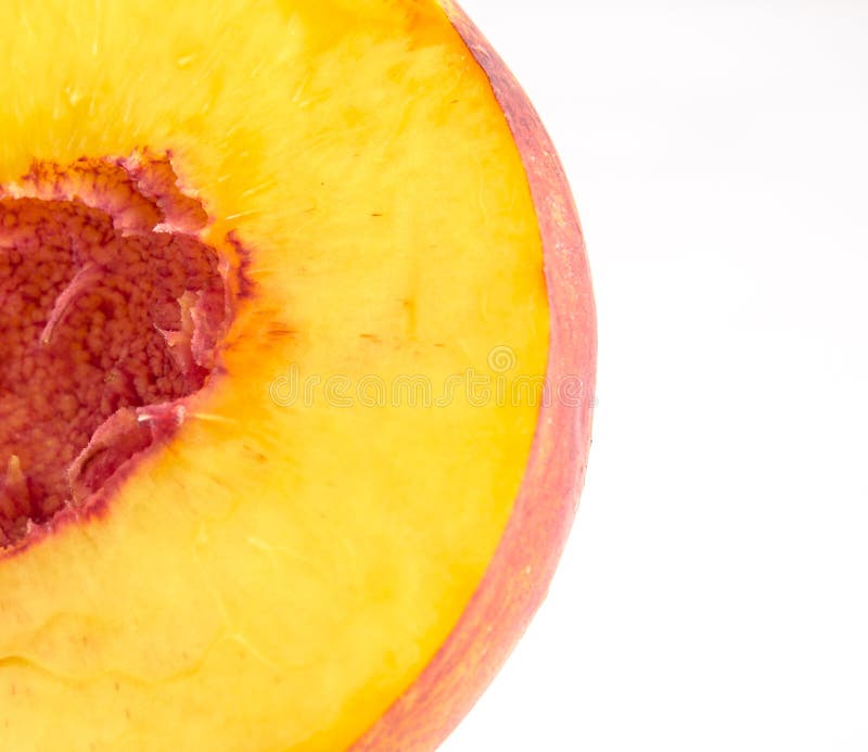Half peach stock image. Image of vegetarian, round, fresh - 1221167