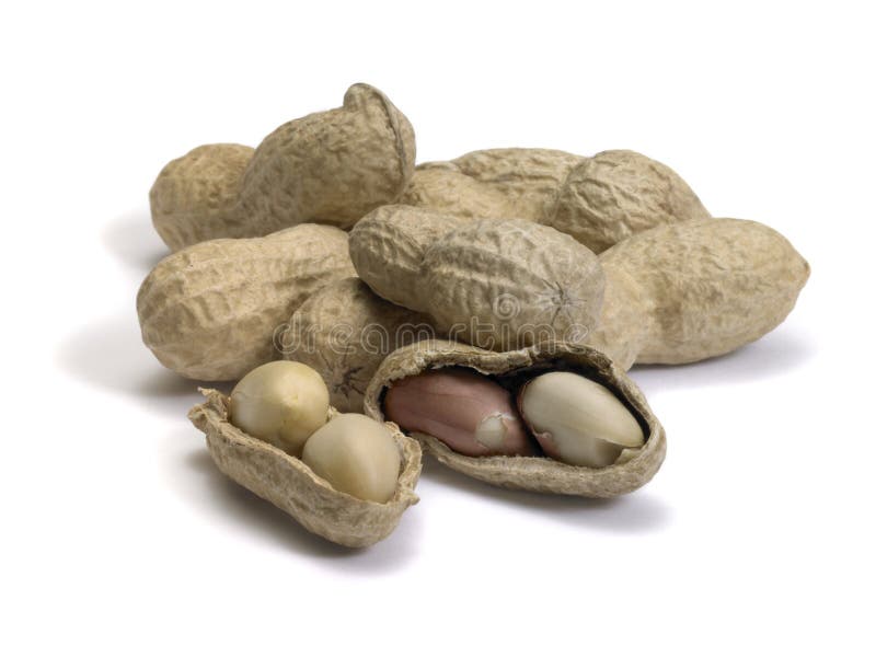 Half peeled peanut stock photo. Image of grain, crop - 34642128