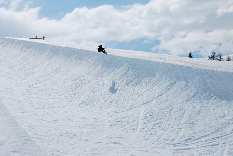 Half pipe stock photo. Image of winter, jumping, fast - 9516940