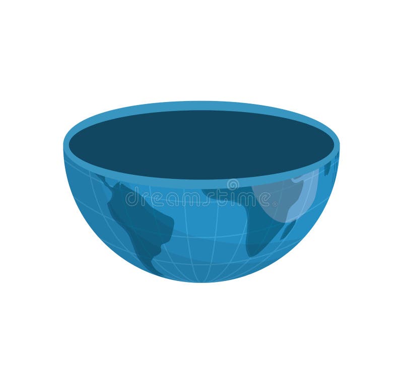 Half of Planet Icon. Earth Design. Vector Graphic Stock Vector ...