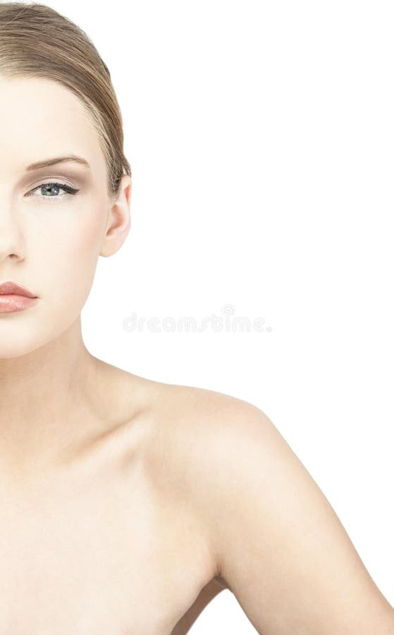 Half Portrait of Glamorous Model Posing Stock Photo - Image of classy ...