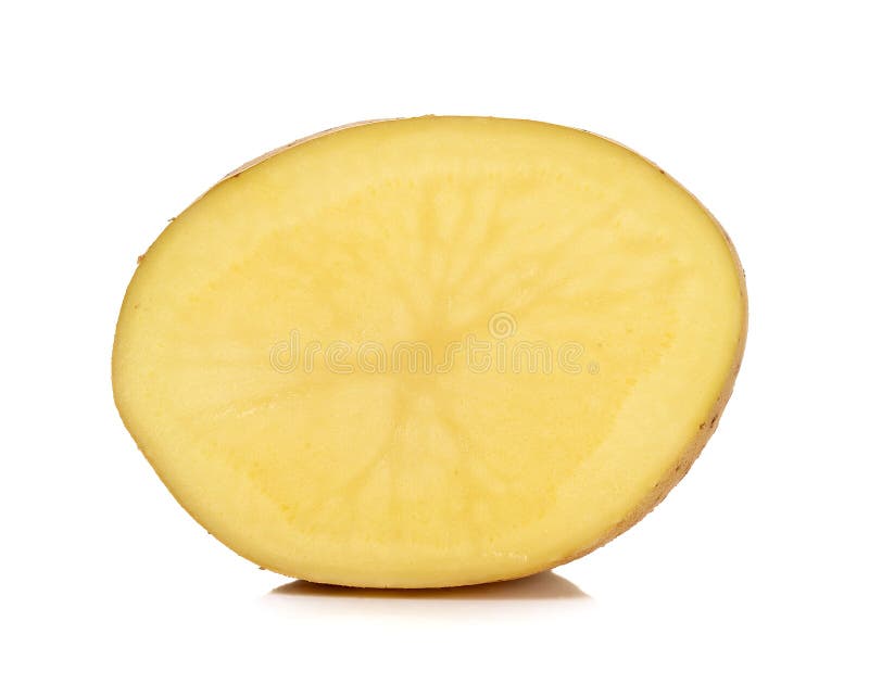 Half of Potato Isolated on the White Background Stock Image - Image of ...
