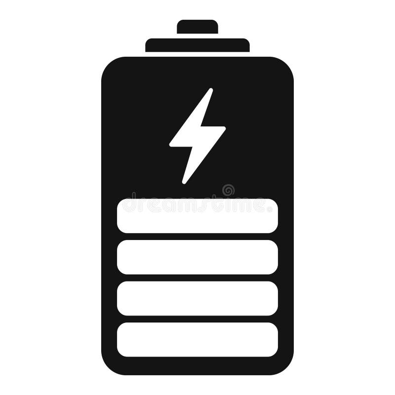 Half Power Energy Icon Simple Vector. Cell Capacity Stock Vector ...