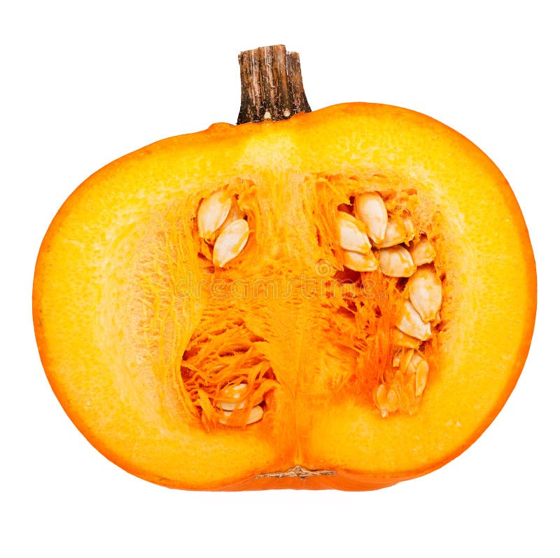 Half pumpkin stock image. Image of isolated, ingredient - 27474829