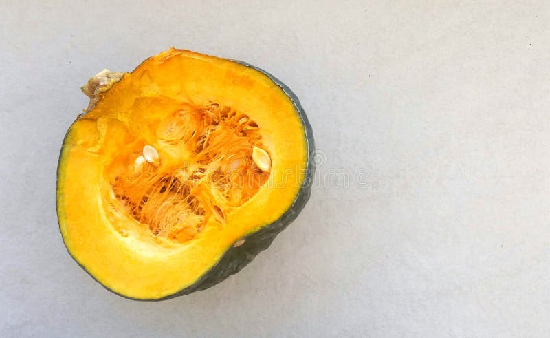 Half a pumpkin stock image. Image of segment, harvest - 193555991