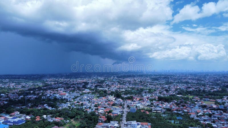 Half Rain Anomaly in Summer Stock Photo - Image of movement, gray ...