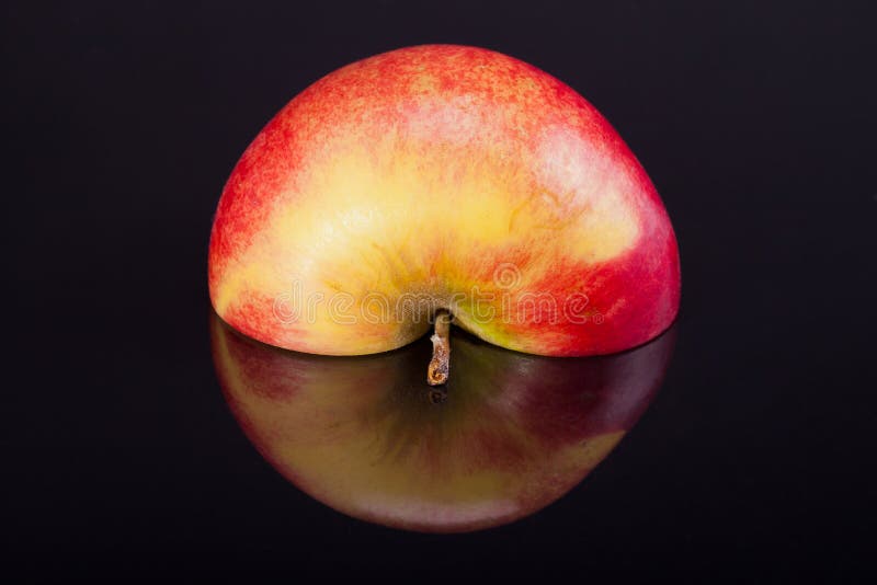 Apple with reflection stock image. Image of fresh, bright - 10990513