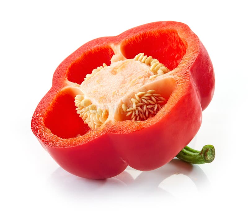 Half of red paprika stock photo. Image of healthy, salad - 66049758