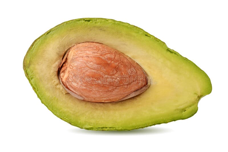 Half of ripe avocado stock image. Image of yellow, ripe - 91337371