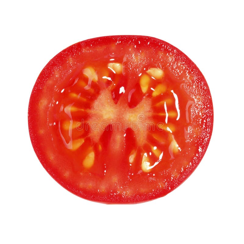 Half of Ripe Cherry Tomato Isolated on White Stock Image - Image of ...