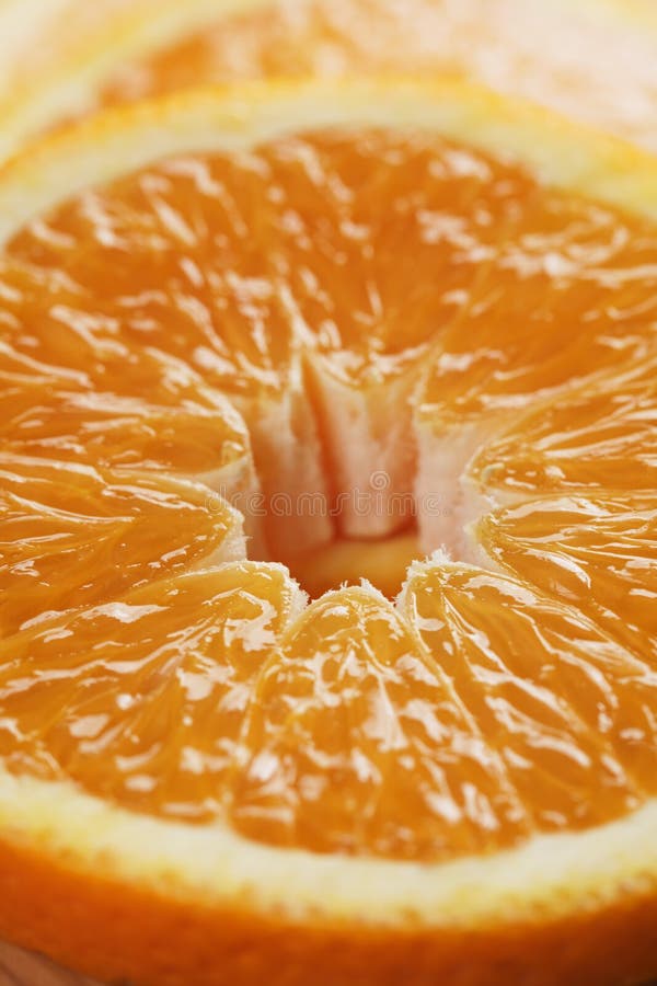 Half of Ripe Orange Closeup Stock Photo - Image of ingredient, slice ...