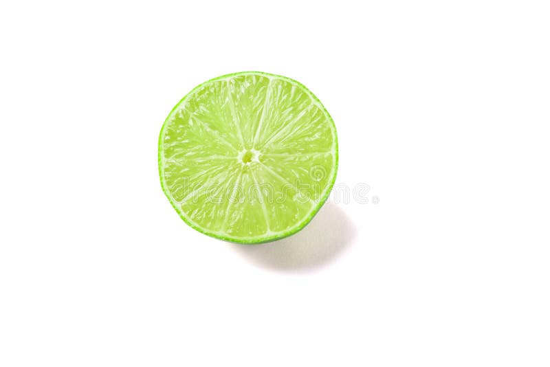 Half a ripe sliced lime stock image. Image of macro - 143275743