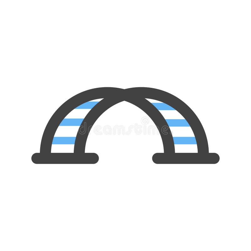 Half Round Monkey Bar stock vector. Illustration of concept - 85813947