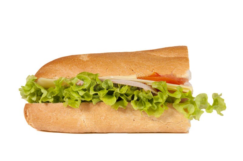 Half sandwich stock photo. Image of baguette, bread, cuts - 28229656