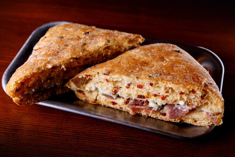 Triangle fresh sandwich stock photo. Image of baguette - 14263170