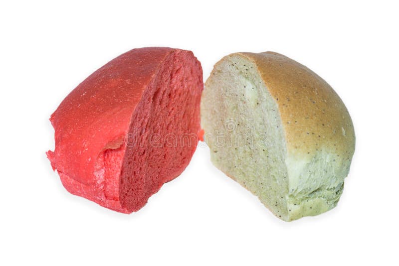 Half Sandwich Red and White Sesame, Cropped Stock Photo - Image of ...