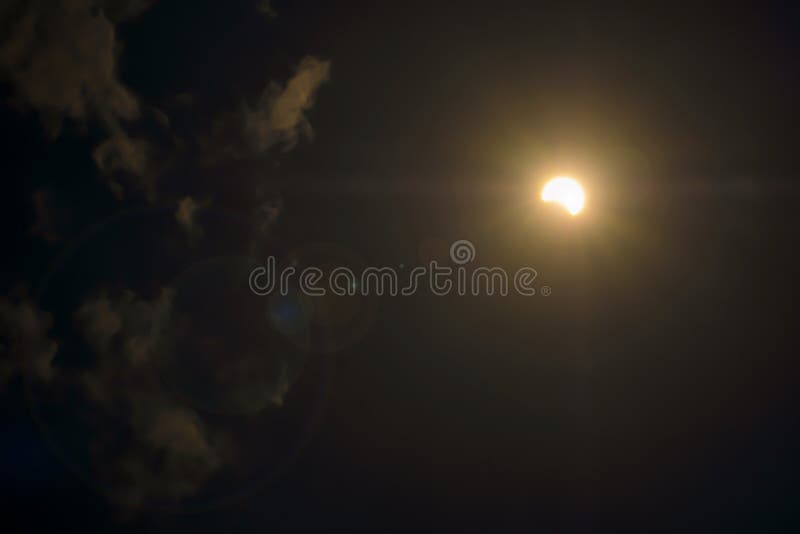 Half the Shadow of the Solar Eclipse a Natural Phenomenon on Earth ...