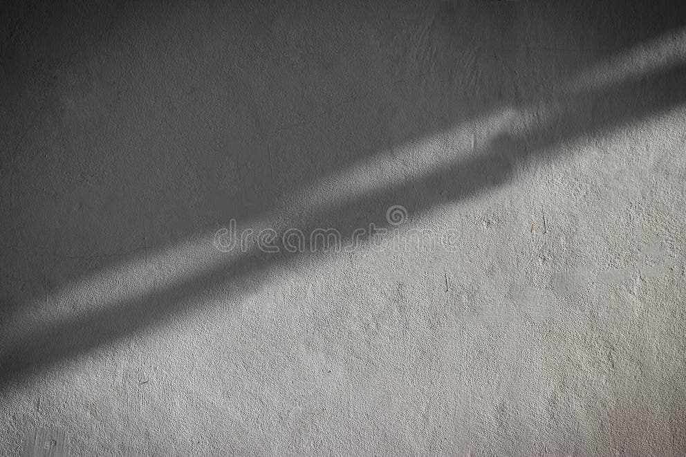 Half a Shadowed Cement Wall. Background and Texture Concept Stock Photo - Image of pattern ...