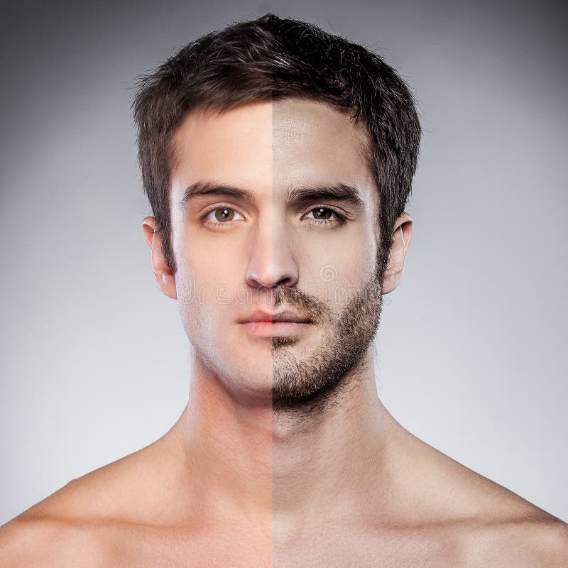 308 Handsome Man Half Shaved Face Stock Photos - Free & Royalty-Free ...