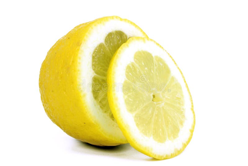 Half and slice of lemon stock photo. Image of lime, citrus - 62515514