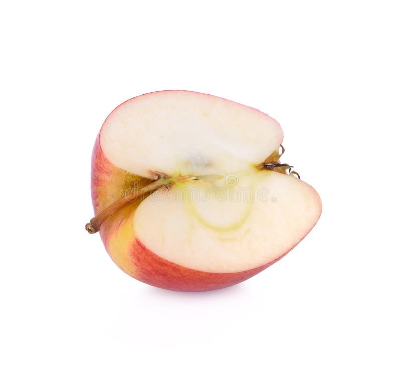 Sonya Apple Isolated on White Stock Photo - Image of natural, fruit ...
