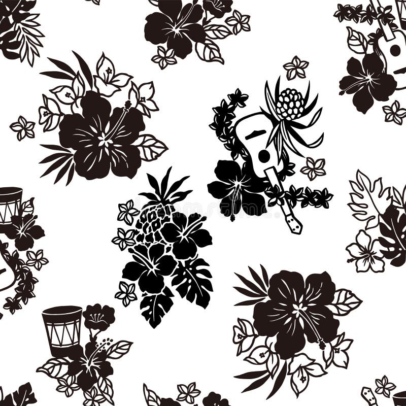 Cute and Simple Aloha Shirt Seamless Pattern, Stock Vector ...