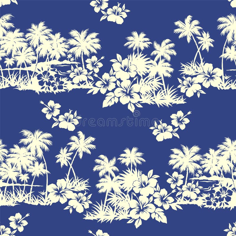 Cute and Simple Aloha Shirt Seamless Pattern, Stock Vector ...