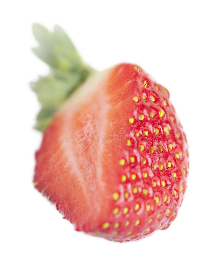 Half of strawberry. stock photo. Image of shiny, leaf - 22784468