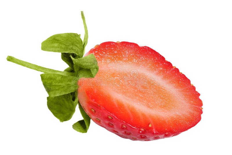 Half of strawberry. stock photo. Image of isolated, strawberry - 28349650