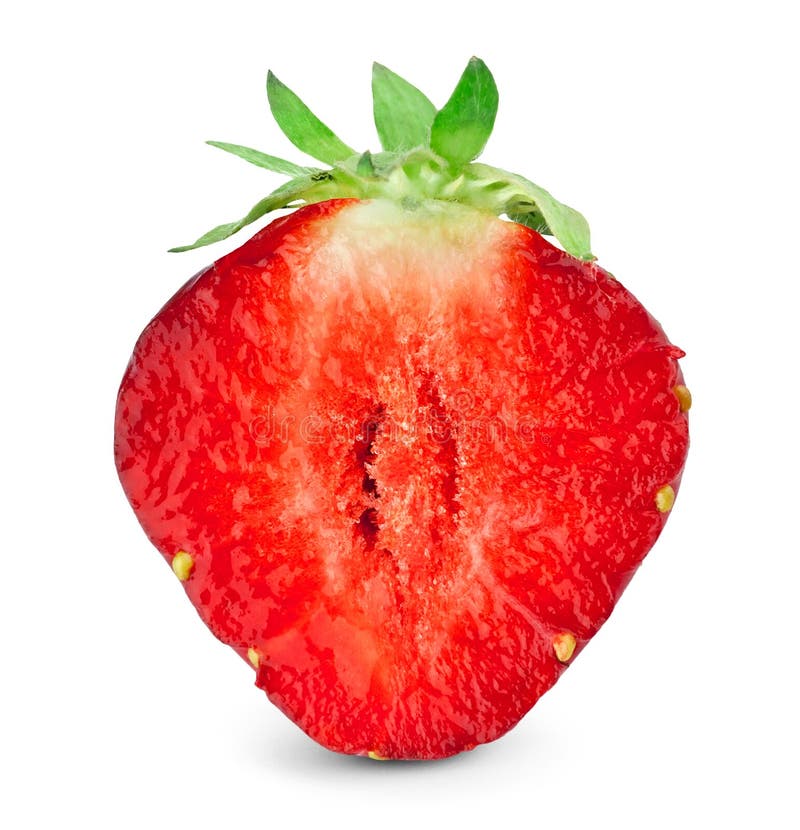 Strawberry cut in half stock photo. Image of healthy - 20094396