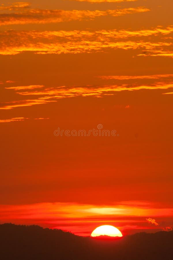 Half sun stock image. Image of morning, colorful, landscape - 31972939