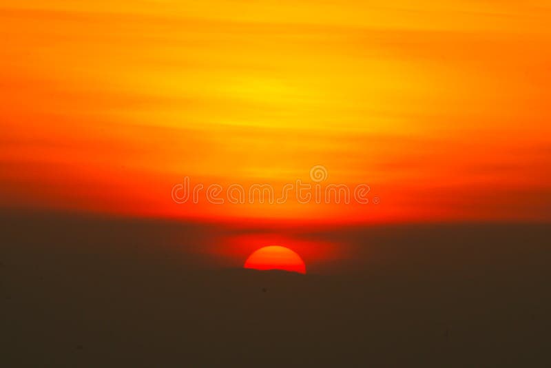 Half sun stock image. Image of morning, colorful, landscape - 31972939