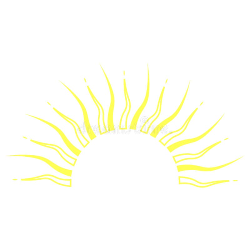 Half Sun Outline Stock Illustrations – 496 Half Sun Outline Stock ...