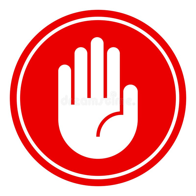 Stop Sign No Admittance Forbidden Icon Stock Vector - Illustration of ... Stop Sign No Admittance Forbidden Icon Stock Vector - Illustration of ...
