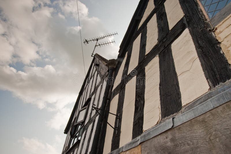 Half-timbered Building in England Stock Image - Image of built ...
