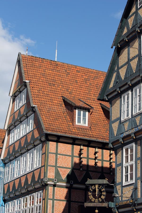 Half-timbered Buildings - Celle, Germany Stock Photo - Image of house ...
