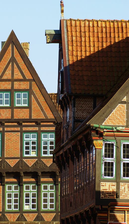 Half-timbered houses stock image. Image of glazing, buildings - 38290123