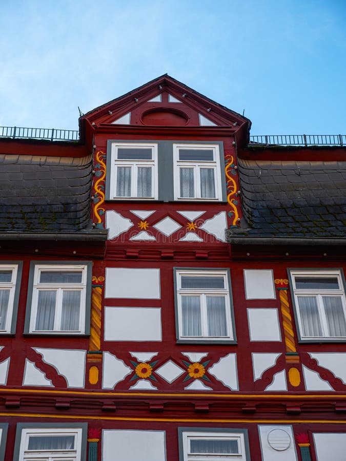 A Half-timbered Houses According To German Architectural Style in Hesse ...