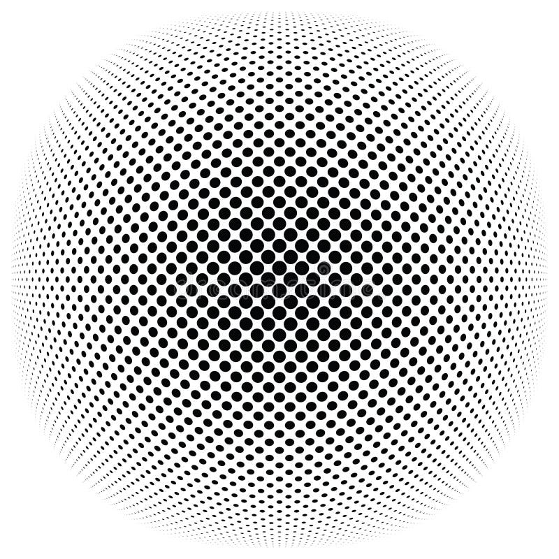 Half-tone Dots, Circles, Dotted Element. Sphere, Orb or Globe ...