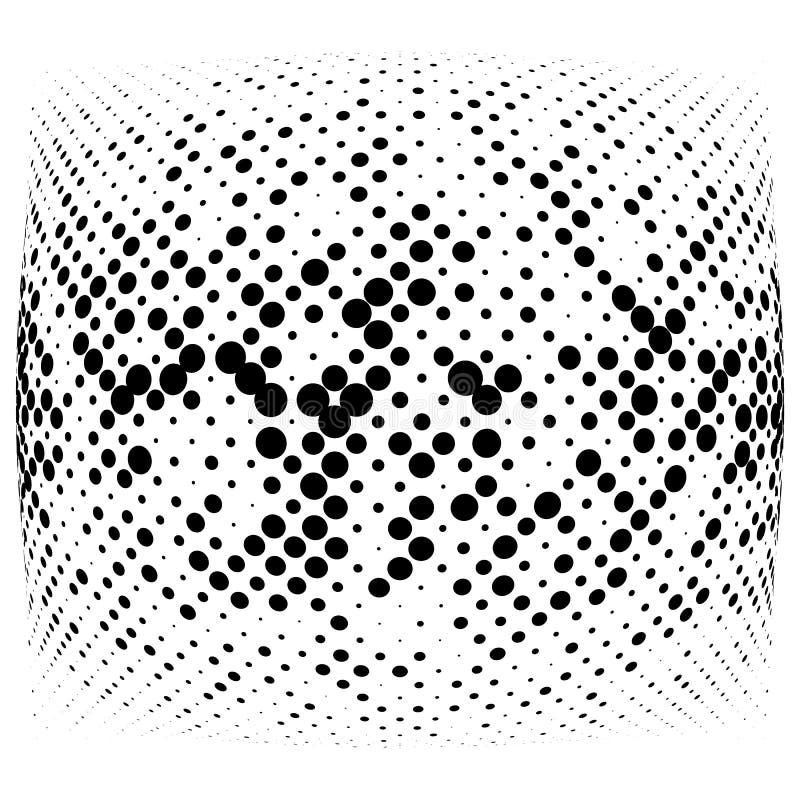 Half-tone Dots. Dotted, Circles Pattern. Sphere, Orb or Globe ...
